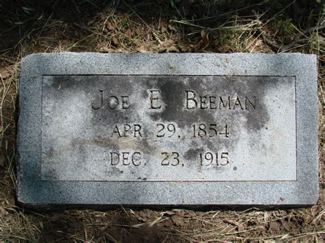 Joseph E “joe” Beeman 1854 1915 Find A Grave Memorial