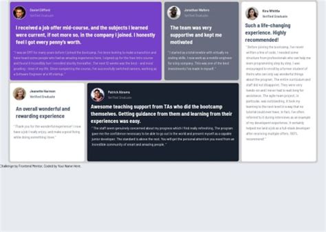 Frontend Mentor Responsive Css Grid Coding Challenge Solution