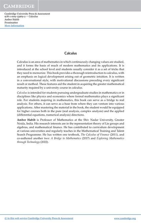 Pdf Calculus