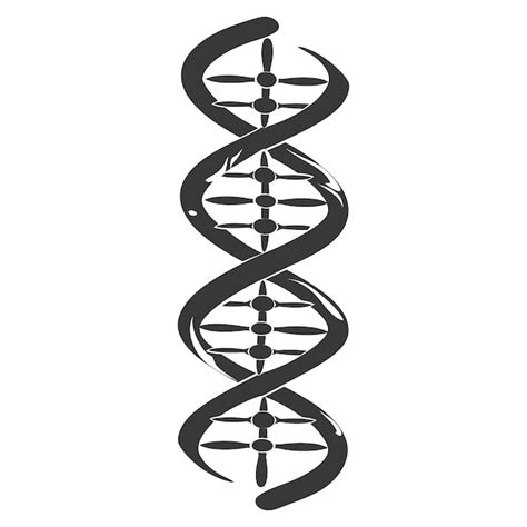 Premium Vector Silhouette Gene Dna Mutation Symbol Black Color Only