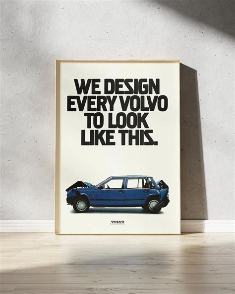 Retro Volvo Poster We Design Every Volvo To Look Like This
