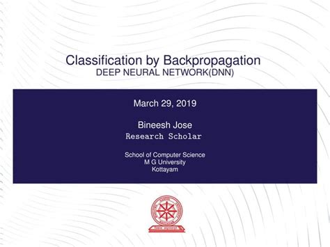 Classification By Back Propagation Pdf