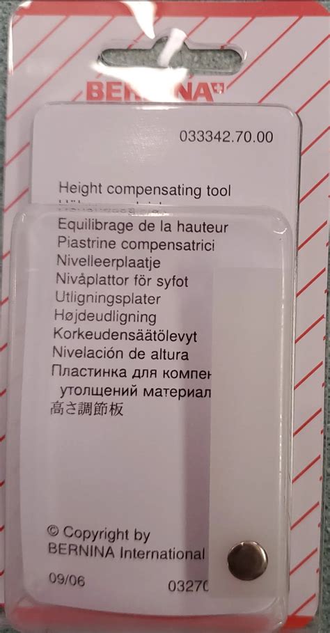 Bernina Height Compensating Tool