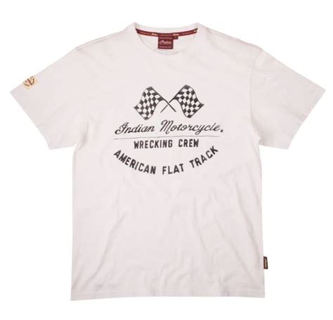Mens Indian Checkered Flag Tee Nr Moto Co Shop