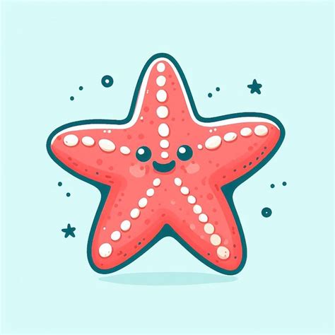 Premium Vector Cute Starfish Cartoon