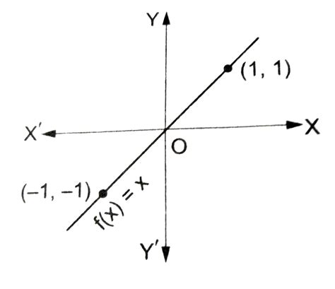 Draw The Graph Of The Identity Function Frtorfxx For All Xinr