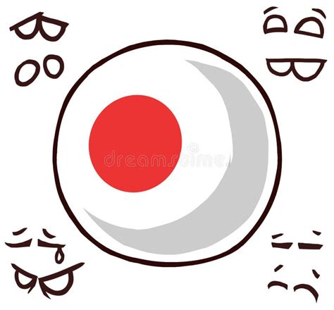 Japan Country Ball Stock Vector Illustration Of Happy 131648463