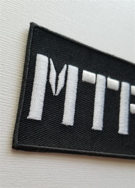 Mtf Stencil Iron On Text Black Patch The Scp Store