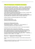 WGU C Final Exam Questions And Answers WGU C Stuvia US