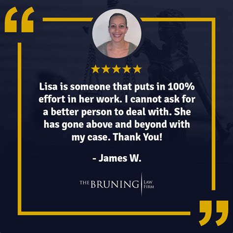 Lisa Impressed Us With Her Service Thebruninglawfirm The Bruning Law Firm Posted On The