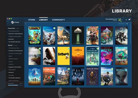 Steam Ui Redesign Behance