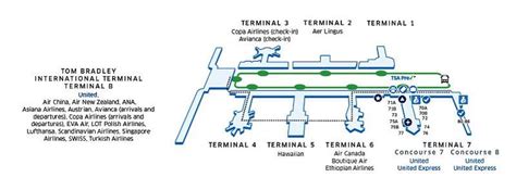 Lax Airport Map Terminal 3