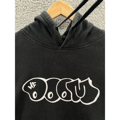 Tultex Mf Doom Bubble Letter Graphitti Logo Black Pullover Hoodie Grailed