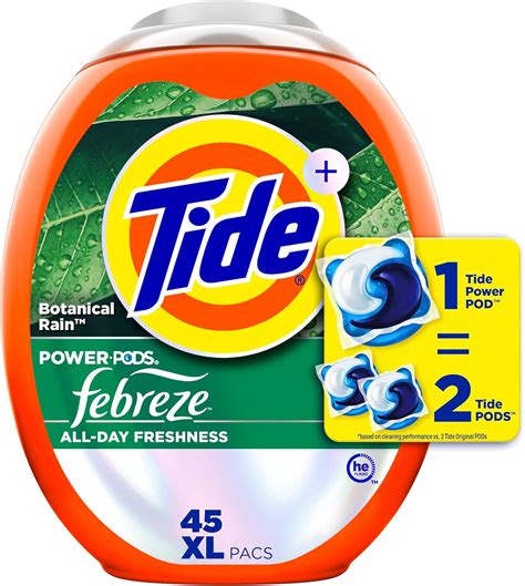 Power Pods With Laundry Deternt Pacs 45 Count Botanical Rain Scent