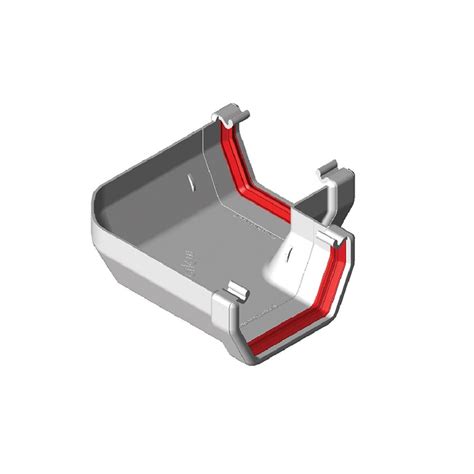 Freeflow Square Gutter System Gutter 90° Angle White Eroofing