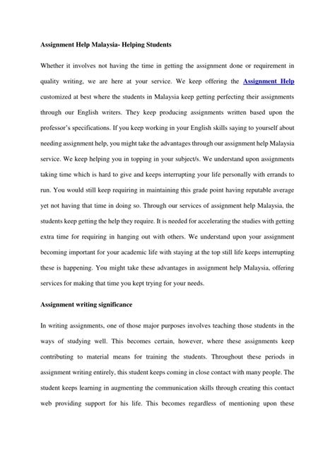 Ppt Assignment Help Malaysia Helping Students Powerpoint