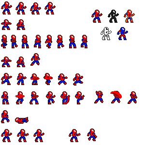 Spider Man Spirite Sheet Updated By Ringshot158q2 On Deviantart