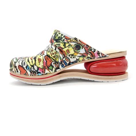 Klompe S Jastukom Biancomolina Šareno Koža Jhdj