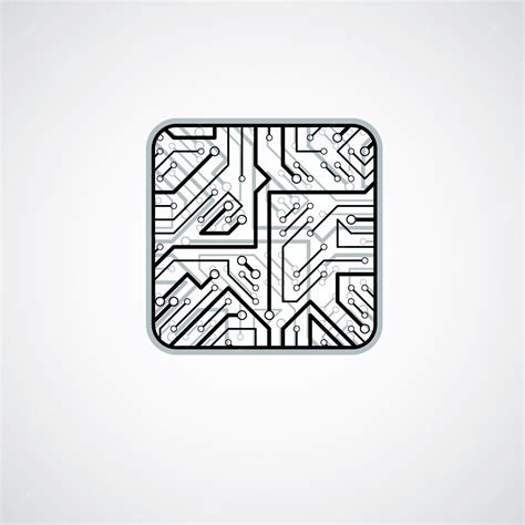 Premium Vector Vector Technology Cpu Design With Square Microprocessor Scheme Computer