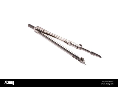 Architectural Engineering Compass Isolated On White With Clipping Path