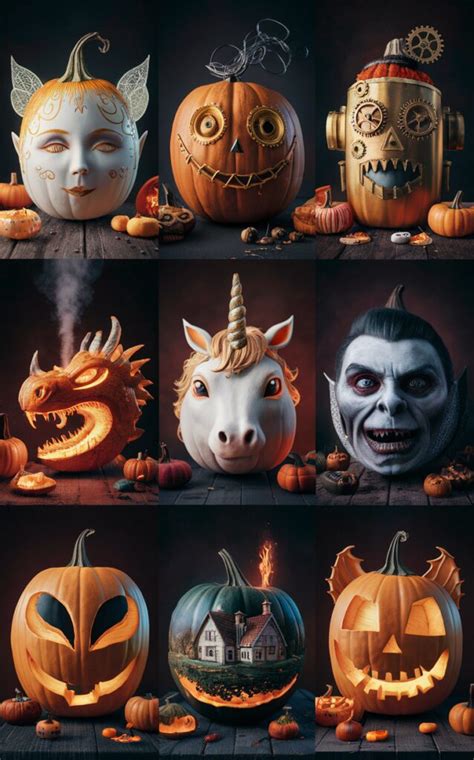 Top 9 Unique Pumpkin Carving Ideas For A Stunning Halloween Display Home Cabinet Expert