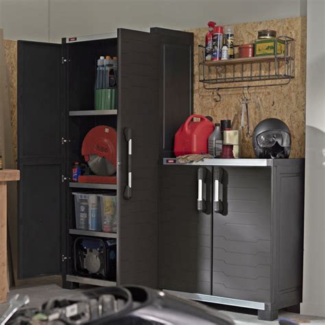 Keter Xl Garage Utility Heavy Duty Durable Plastic Cabinet — The Home