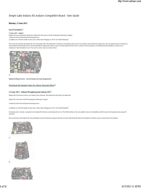 simple labs induino r3 arduino compatible board user guide download