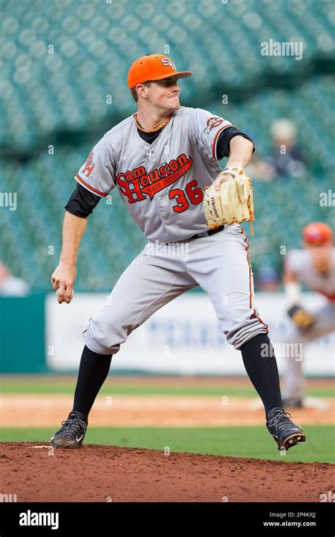 Sam Houston State Bearkats Starting Pitcher Tyler Eppler 36 In Action