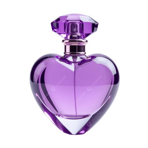 Heart Shaped Purple Perfume Bottle Clipart Illustration Heart Shaped