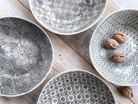 16 Piece Dinner Set Duck Egg Patterned Wonki Ware Uk