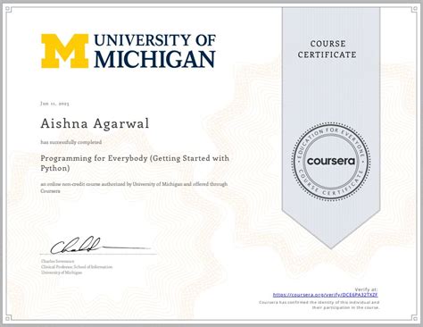 🎉 Just Completed The Programming For Everybody Getting Started With Python Course By The
