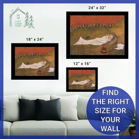 Lost Cabin King Hobgoblin Sleeping 1896 De Hugo Simberg Lienzo En Marco Biselado Dorado