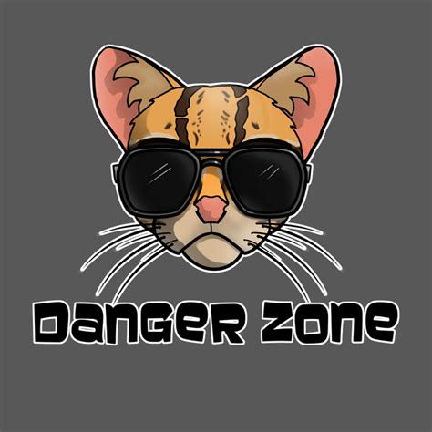 Archer Danger Zone Parody Of Cute Cat By Adeel Painting By Sabrina Karl