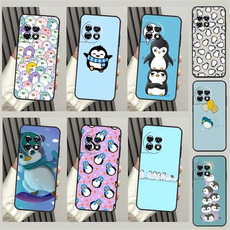 Cute Cartoon Penguin Case For Oneplus Ace 2 9 10 Pro 9rt 10t 11r 11