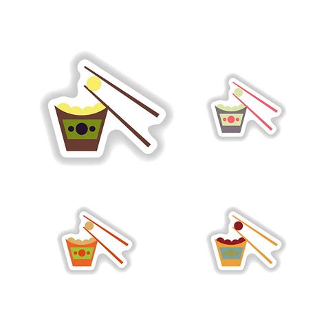 Assembly Paper Stickers Cheese Balls And Sticks Vector Eps Ai Uidownload