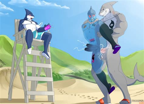 Rule 34 Anal Anal Sex Anthro Balls Beach Biceps Big Muscles Blue Skin