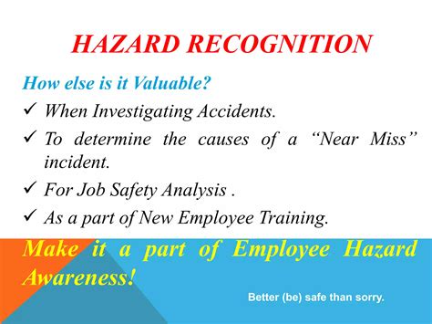 Hazard Recognition Pptx