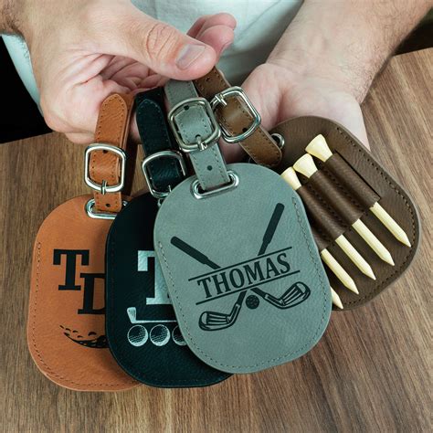 Golf Tee Tag Personalized Leather Golf Accessories T For Men