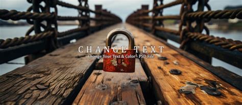 Lock On A Chain Hangs Premium Ai Generated Psd