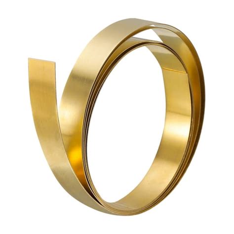 Uxcell Brass Sheet Roll 03x20x1000mm Brass Foil Roll Brass Strip Gold For Crafts Gold