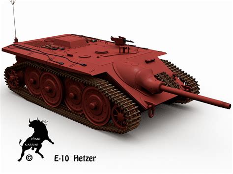 Modelos 3d E 10 Hetzer