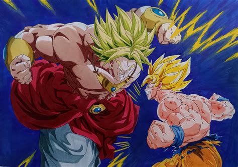 Broly Legendary Ssj Vs Goku Ssj By Daisuke Dragneel On Deviantart