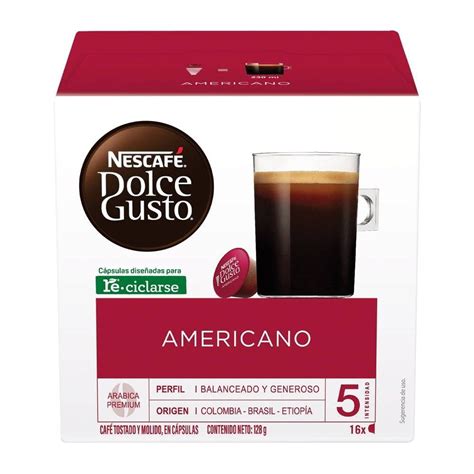 Cápsulas De Café Nescafé Dolce Gusto Americano 16 Pzas Walmart En Línea