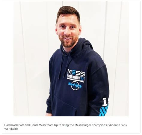 Hard Rock Cafe And Lionel Messi Team Up To Bring The Messi Burger