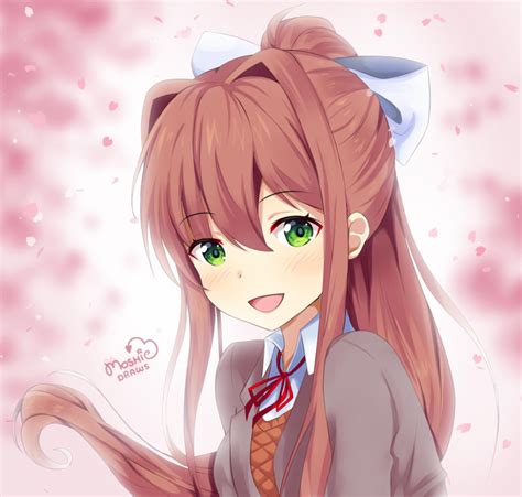 Safebooru 1girl D Artist Name Bangs Bow Brown Hair Doki Doki