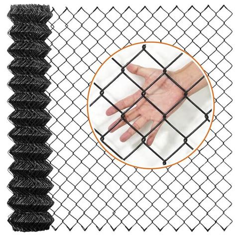 Black Chain Link Fencing The Home Depot