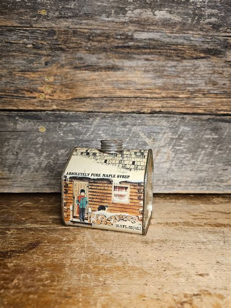 Vintage Maple Syrup Tin Etsy