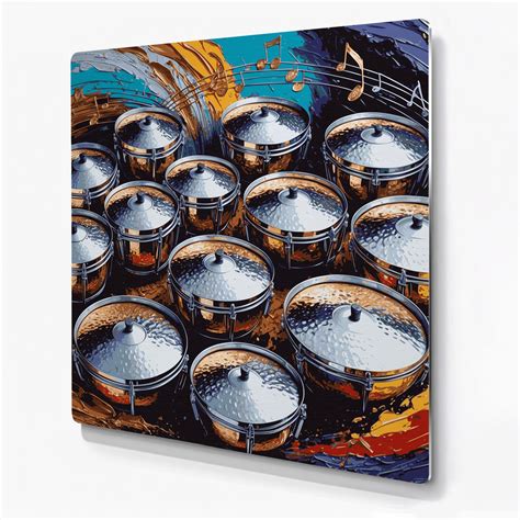 Orren Ellis Music Steel Drums Black Metal Wall Art Wayfair