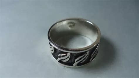 Anel Folhas Em Prata 900 Oxidada Uni Sex Aro 21 Mercadolivre