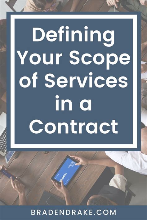 Defining Your Scope Of Services In A Contract Small Business Tax Deductions Photography